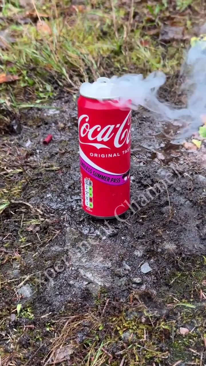Firecrackers Power Test Inside The coca-cola CAN..