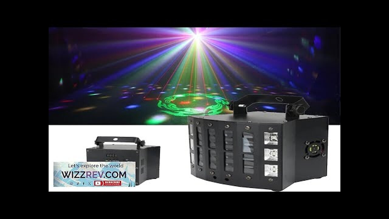 LED Laser Strobe 4IN1 DMX512 Stage Effect Lights Good For DJ Disco Review