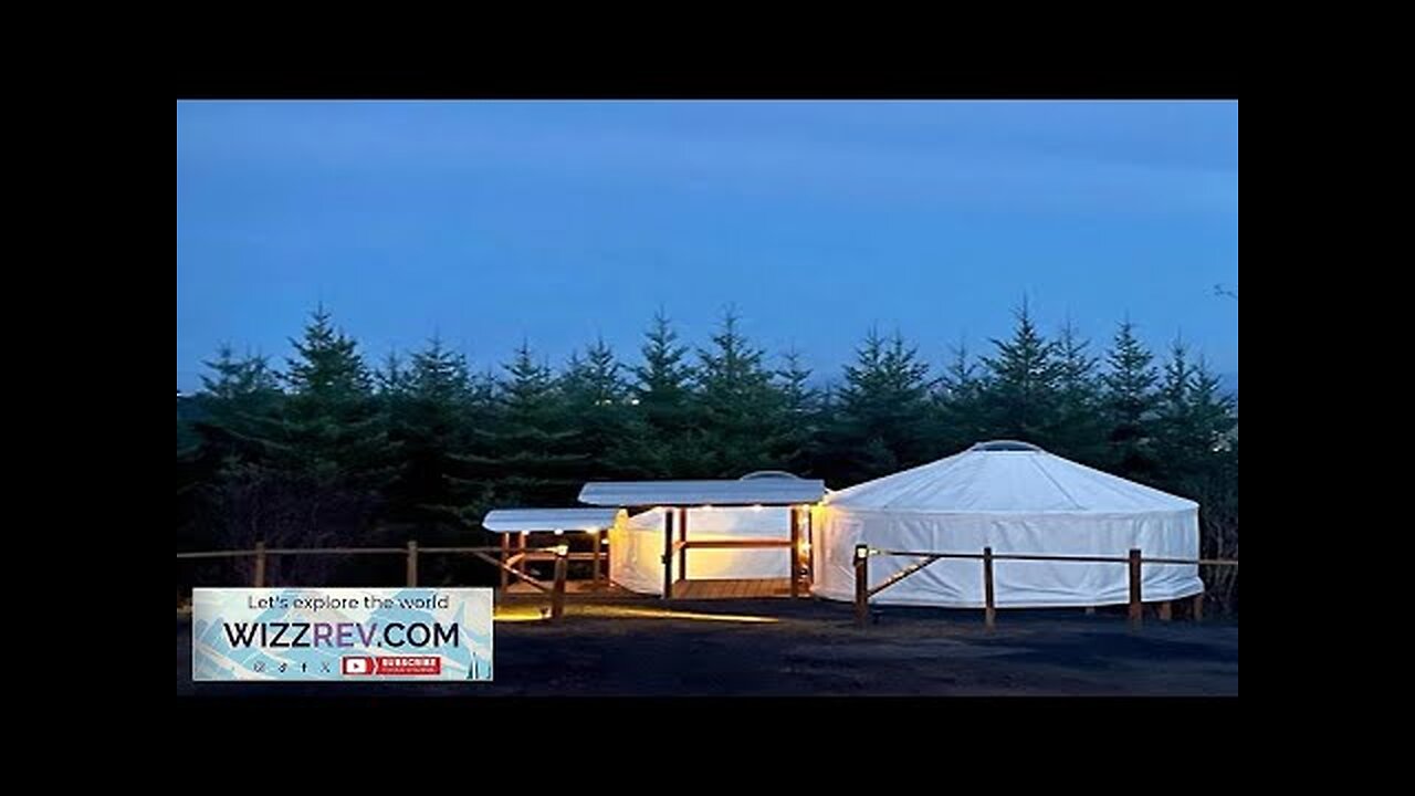 modern yurta home luxury mongolian 5m 6m yurt house glamping tent Review