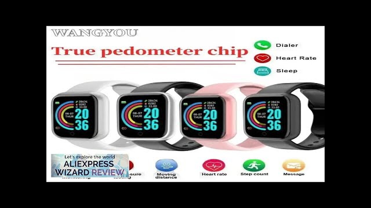 Real Step Count Fashion Smart Sports Watch Fitness Tracker Sports Watch ...