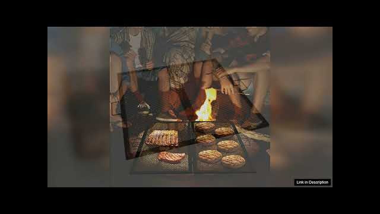 VEVOR Fire Pit Cooking Grate 36 Inch Foldable Square Cooking Grill ...