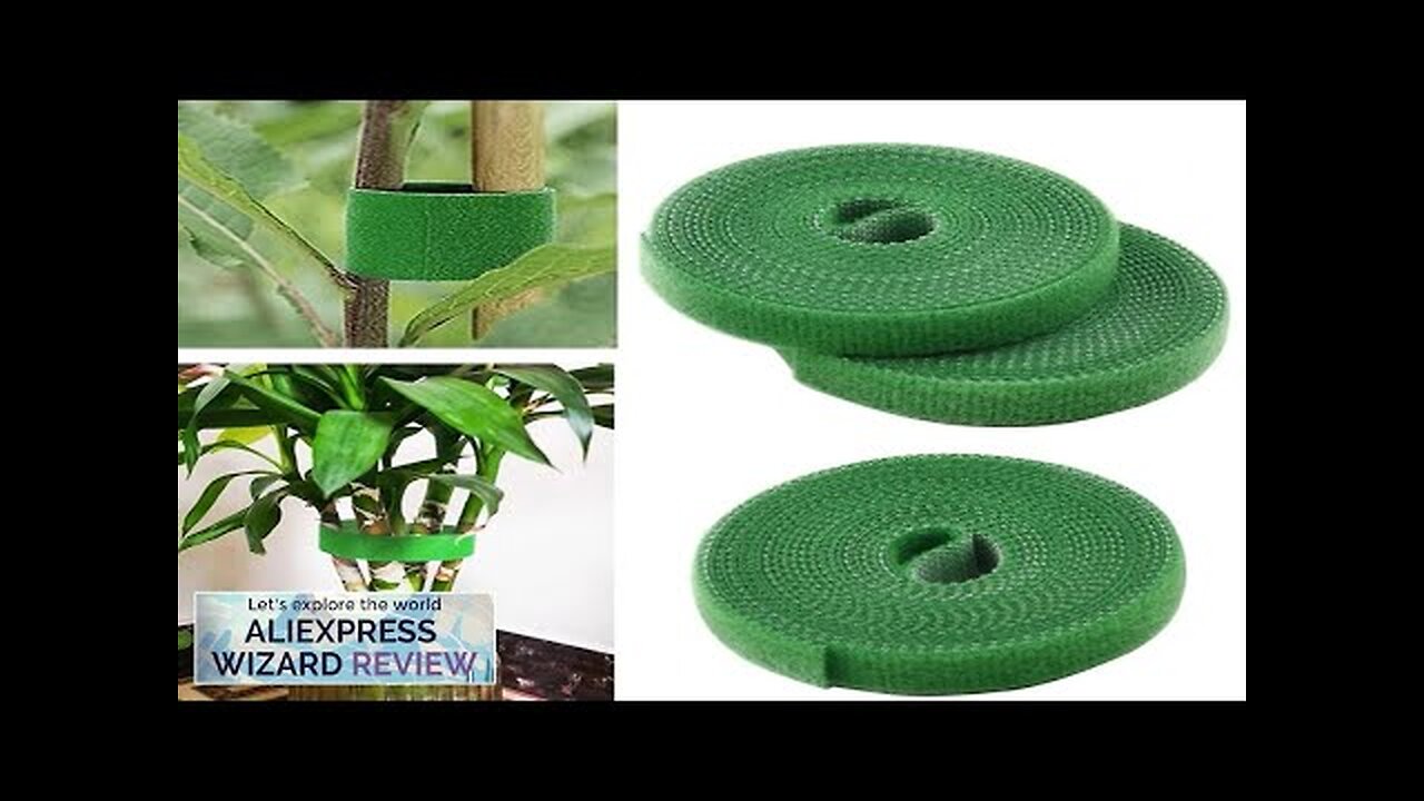 5M Nylon Plant Bandage Tie Reusable Plant Hook Loop Ties Green Fastener ...