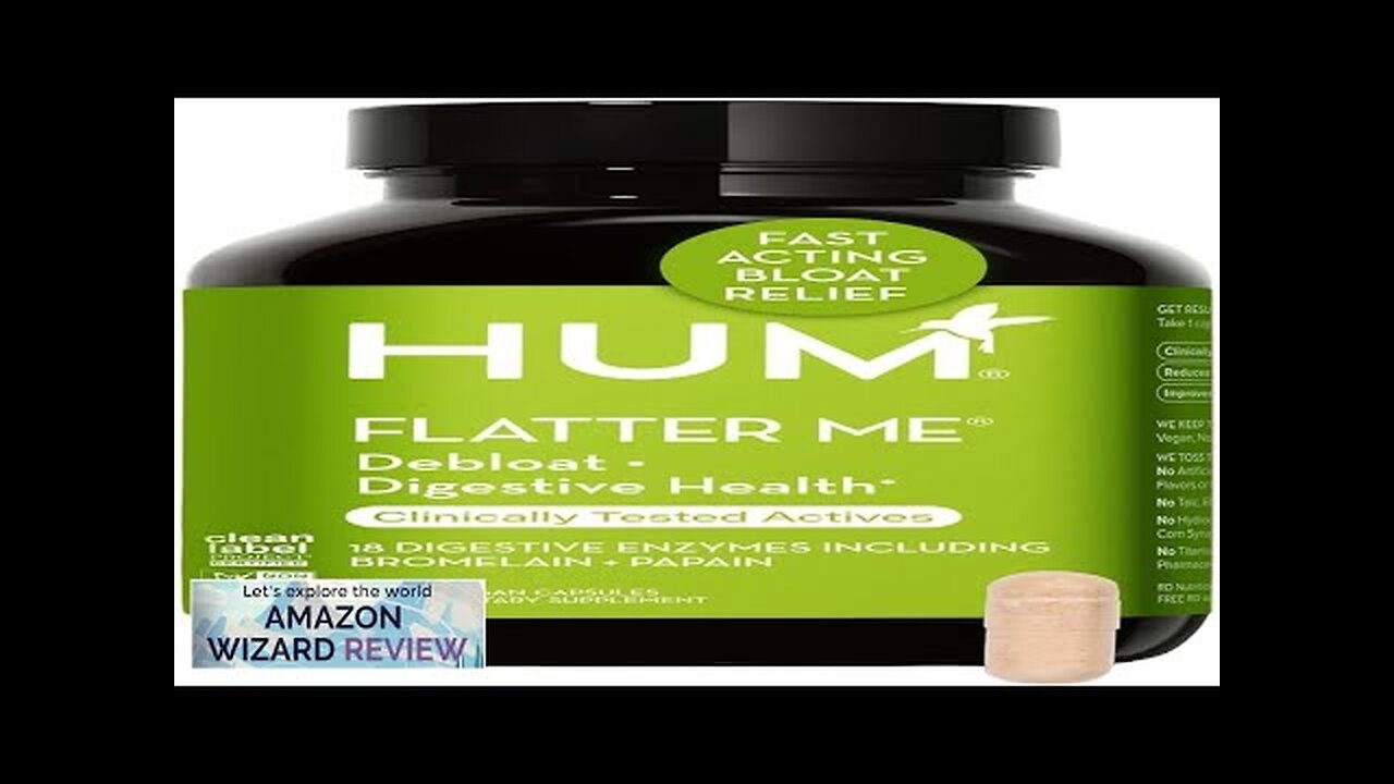 HUM Nutrition Flatter Me Full Spectrum Digestive Enzymes Vegan Anti Review
