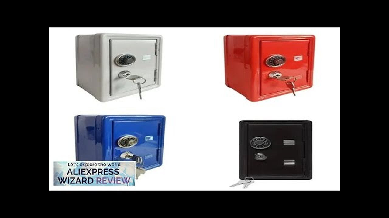 Household Insurance Box Vertical Mini Metal Safe Car Safe Key Insurance ...