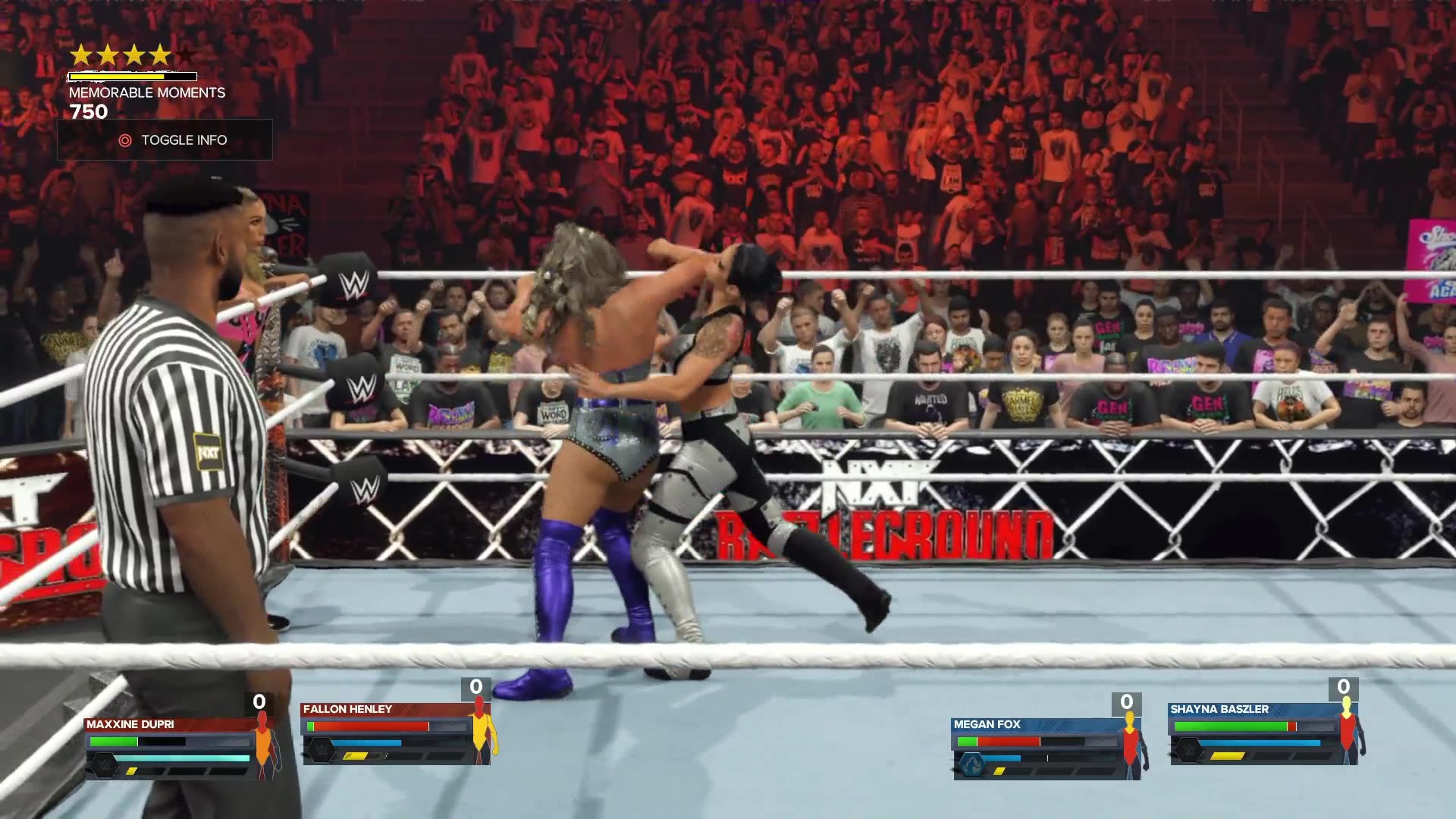 Fallon Henley and Maxxine Dupri VS Megan Fox and Shayna Baszler at NXT ...