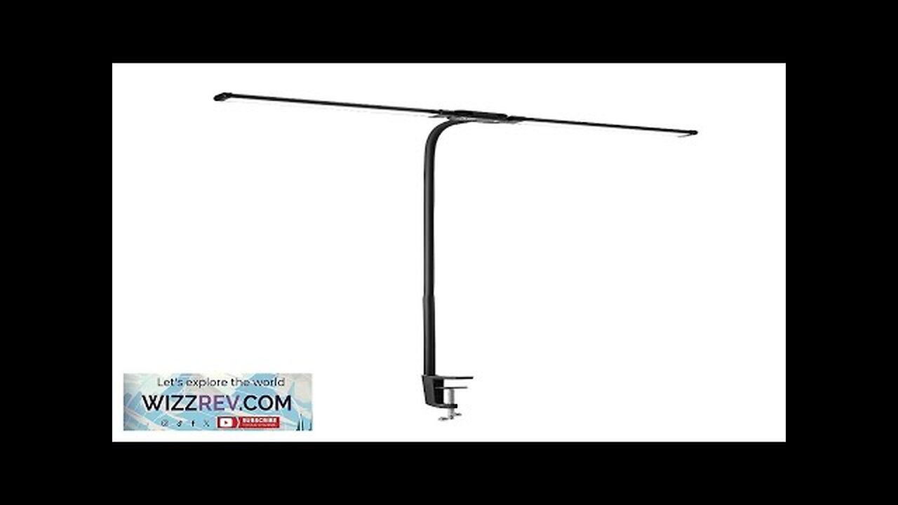LED Desk Lamp with Clamp Double Head Desk Lamp with 360° Adjustable Review