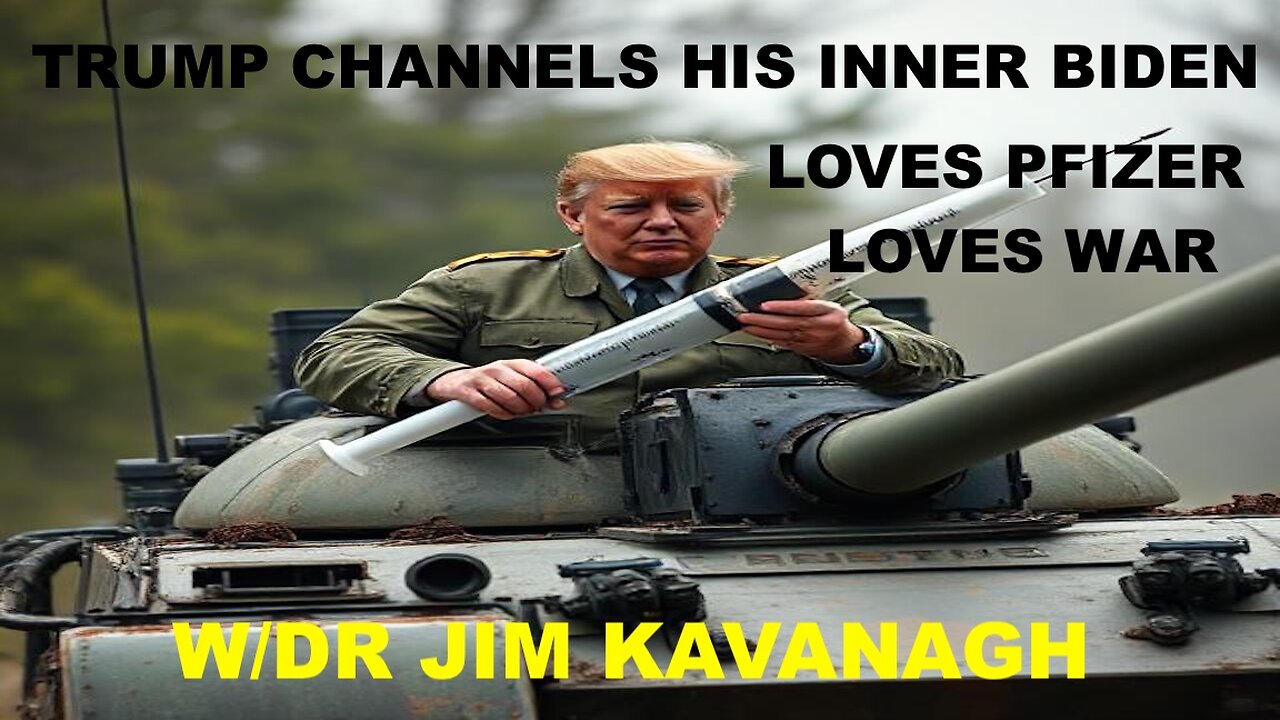 TRUMP CHANNELS HIS INNER BIDEN - LOVES PFIZER - WANTS WAR WITH ...