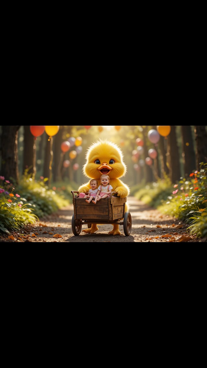 Epic Fun: Duckling & Kids Explore a Dreamy Forest!