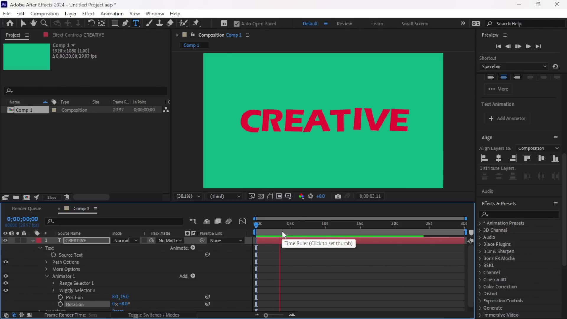 Wiggle Text Effect in After Effects Add Dynamic Motion! 🎥⚡