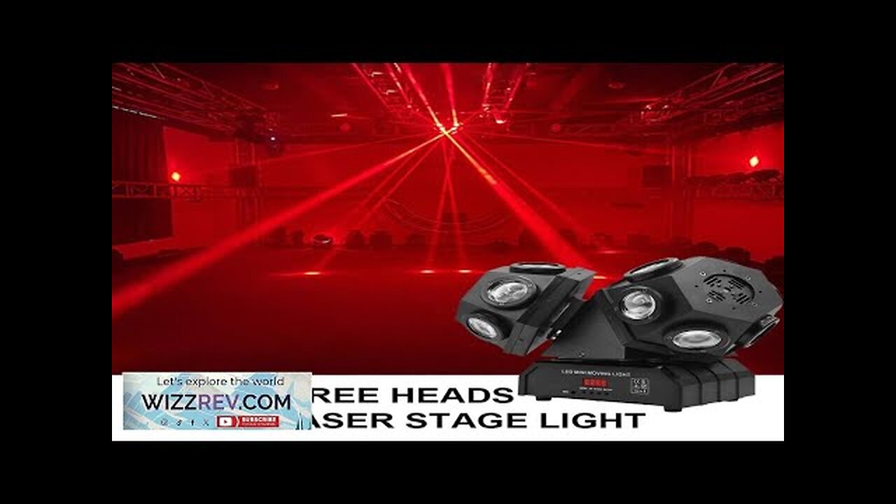 3 heads 18x10w RGBW beam moving head light RGB laser projector ...