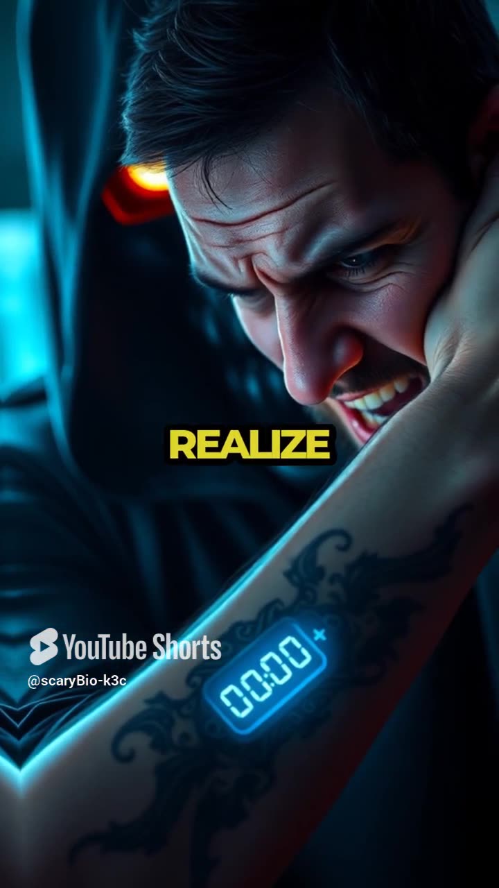 Countdown Tattoo: What Happens When It Reaches Zero? 😱#shorts
