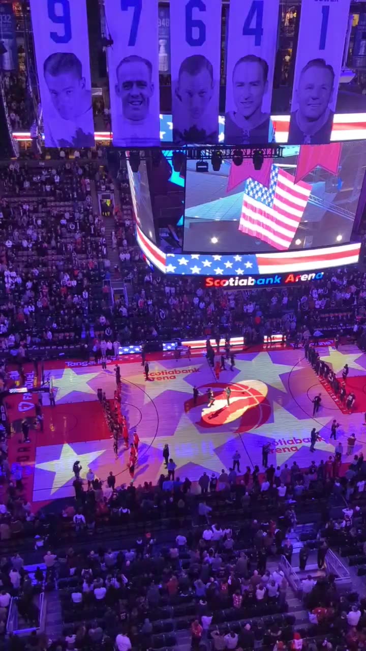 Canadian crowd boos U.S. national anthem at NBA game in Toronto