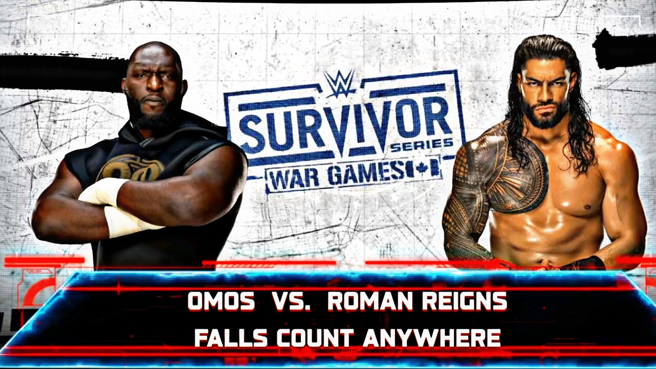 wwe 2k25 gameplay Roman Reigns vs omos wrestling fight wwe