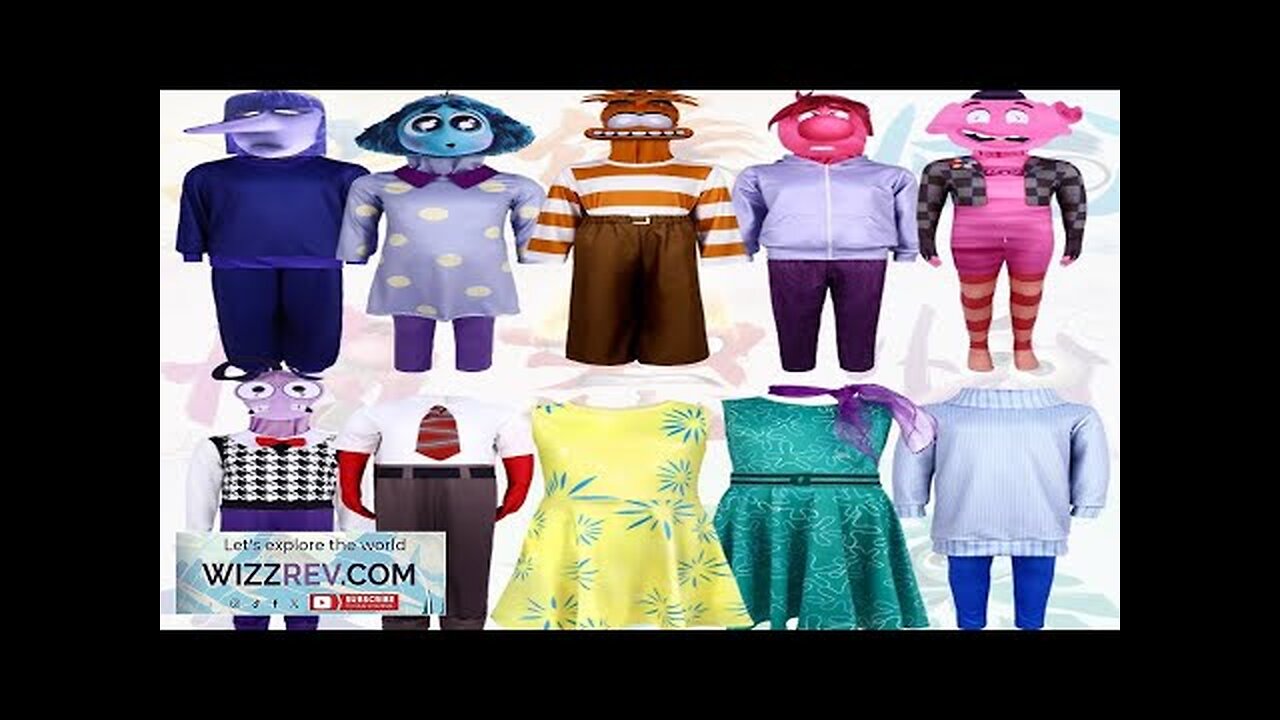 NewAnime Movie Inside Out Joy Cospaly Costume Joy Anger Fear Cos ...