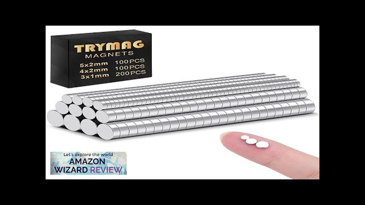 TRYMAG Small Magnets 400Pcs Rare Earth Magnets 3 Different Size Tiny ...