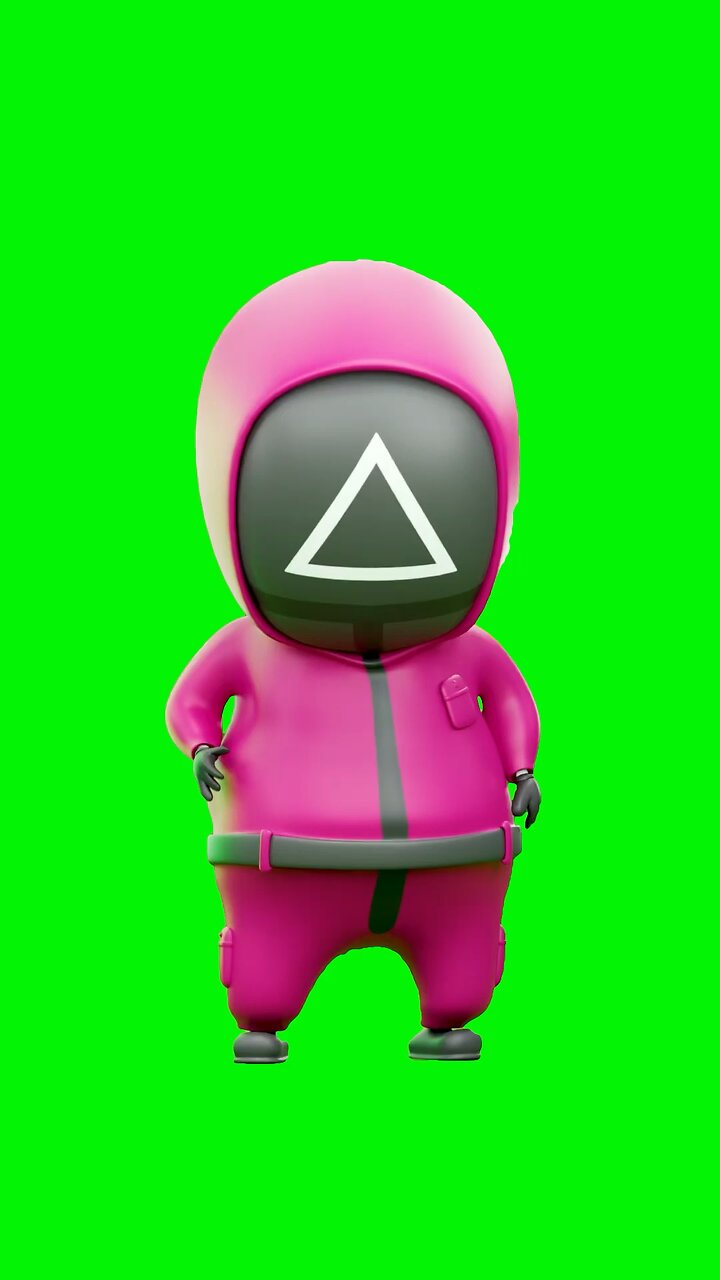Squid Game Guard Dancing | Green Screen