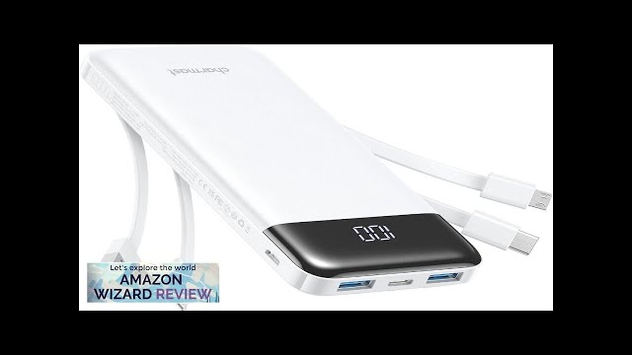 Portable Charger with Built in Cables Portable Charger with Cords Wires ...