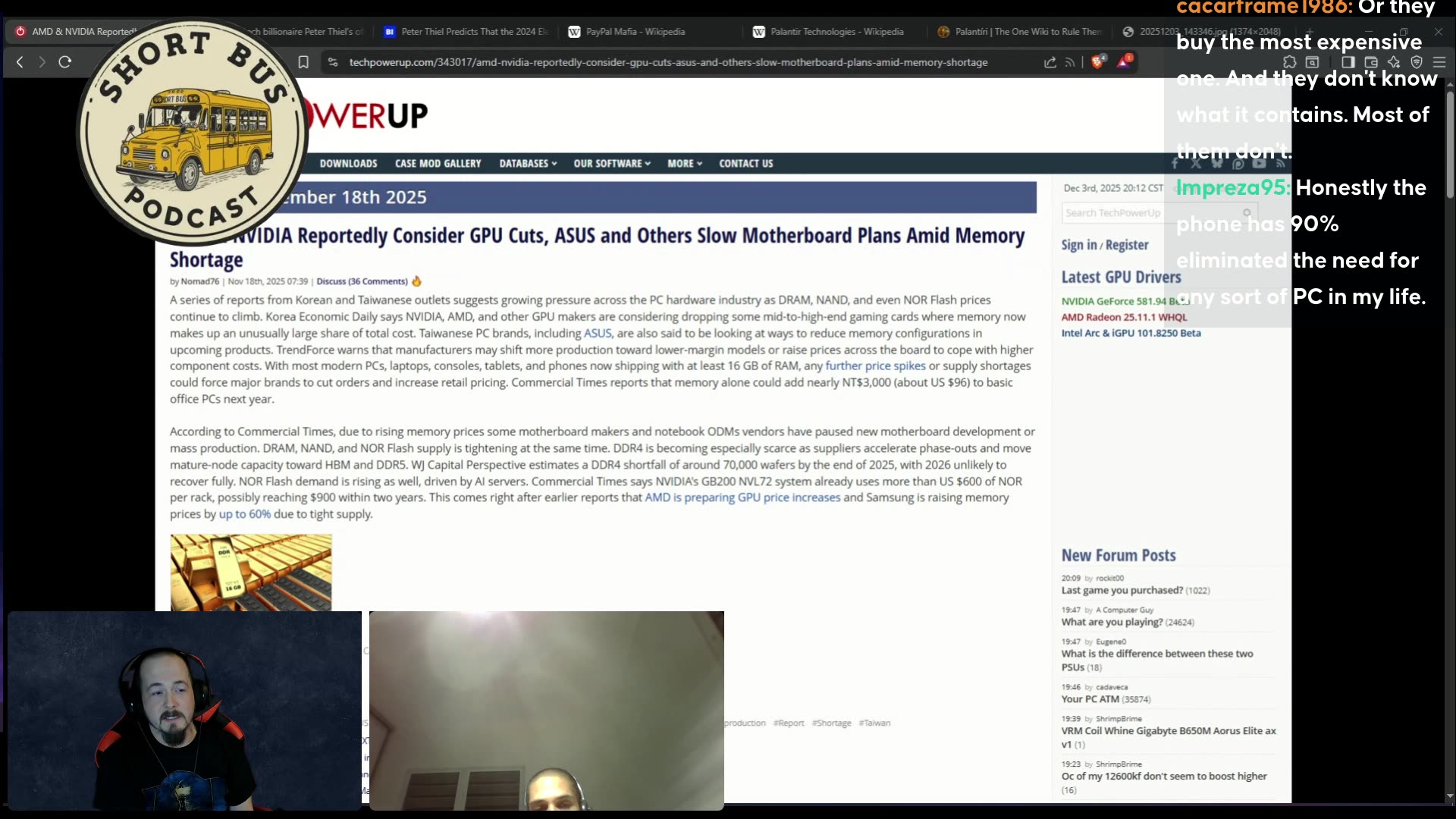 Short Bus Podcast 12/3 Ai Things and Mark Of The Beast