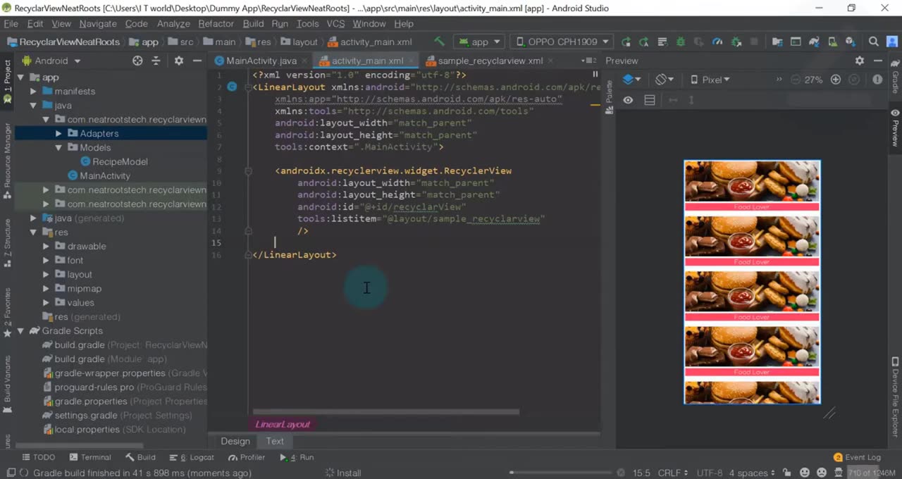 34 Linearlayoutmanager In Recyclerview Recyclerview In Android 8