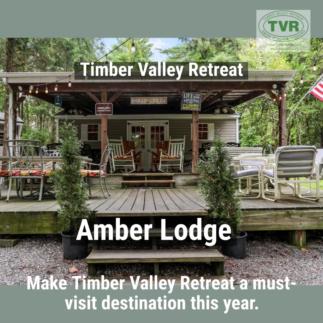 Glamping Clear Spring Maryland 3-Cabin Campground Amber Lodge 2025