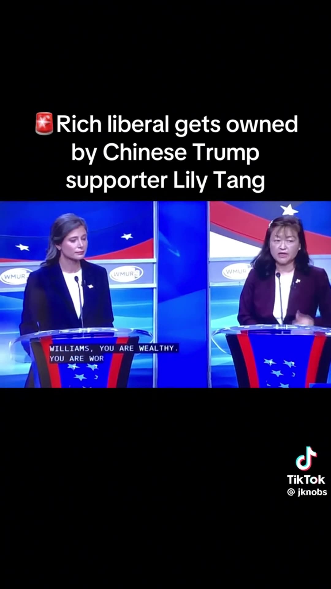 Rich liberal gets owned by Chinese Trump supporter Lily Tang