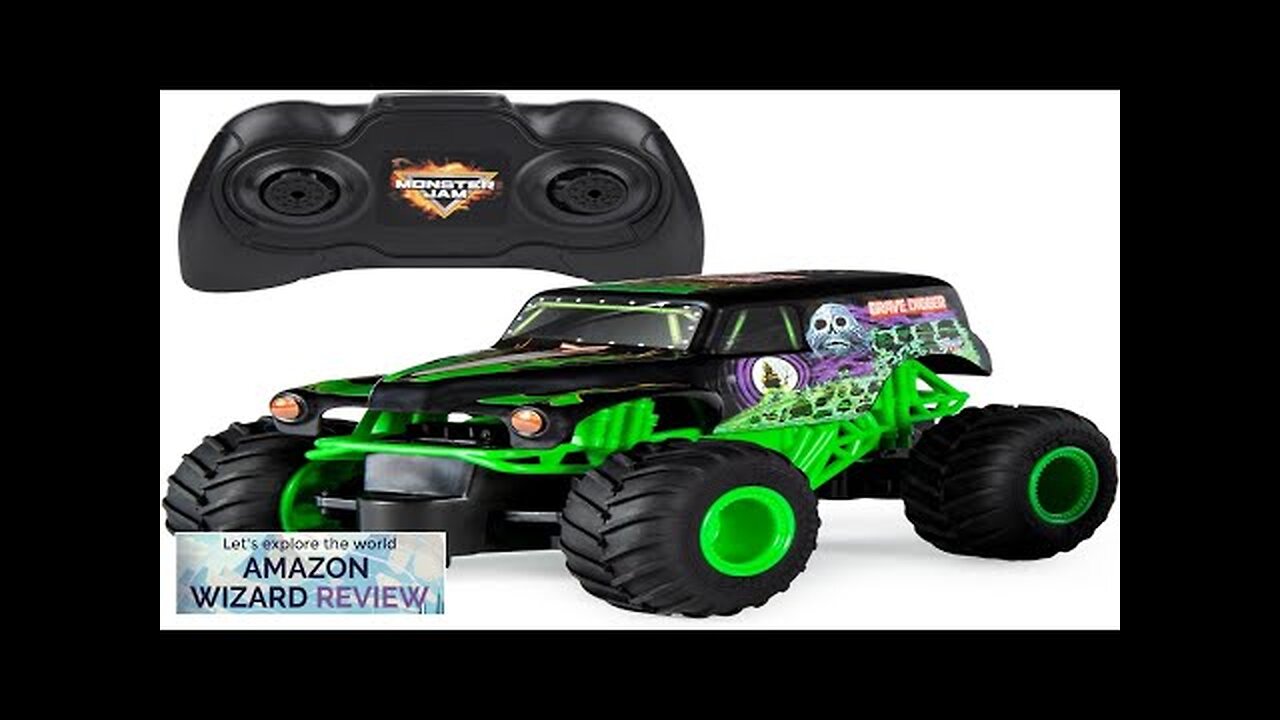 Monster Jam Official Grave Digger Remote Control Monster Truck 1:24 ...