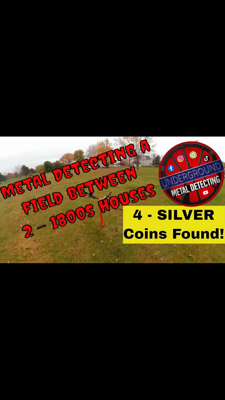 4 Old Silver Coins Found! - Metal Detecting an empty lot between 2 ...