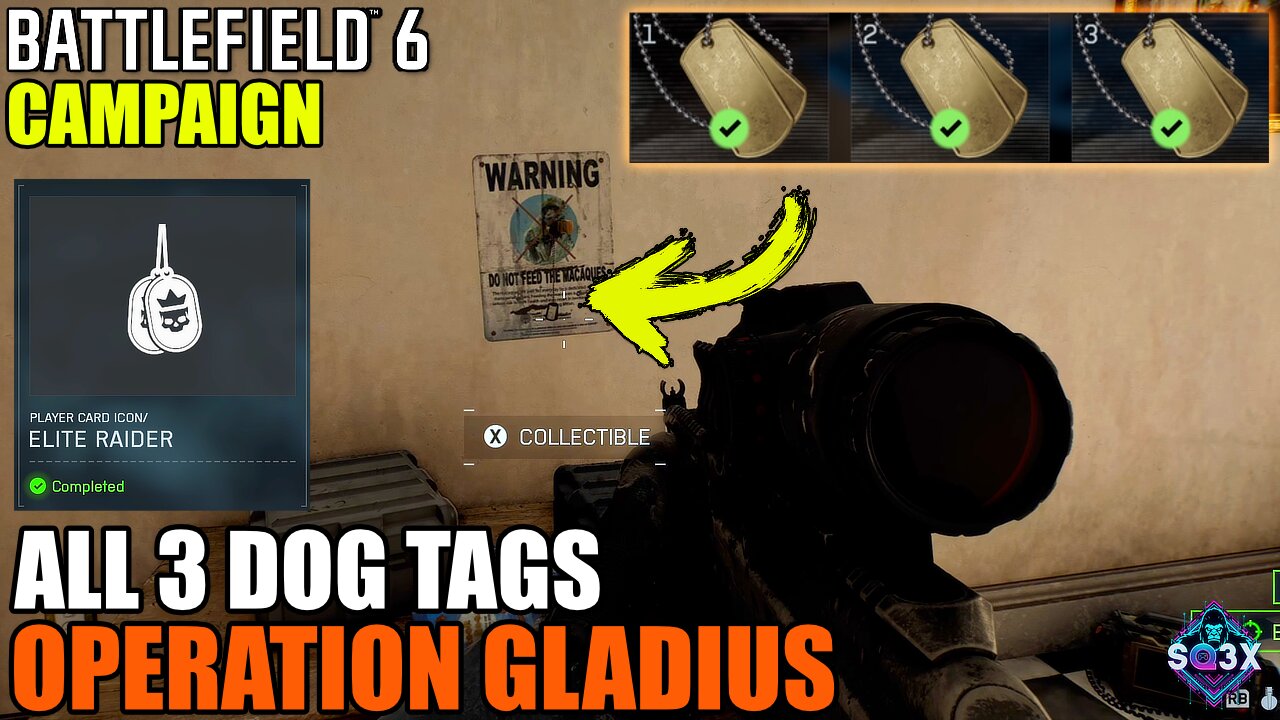 ALL 3 DOG TAGS in OPERATION GLADIUS - Battlefield 6 Campaign