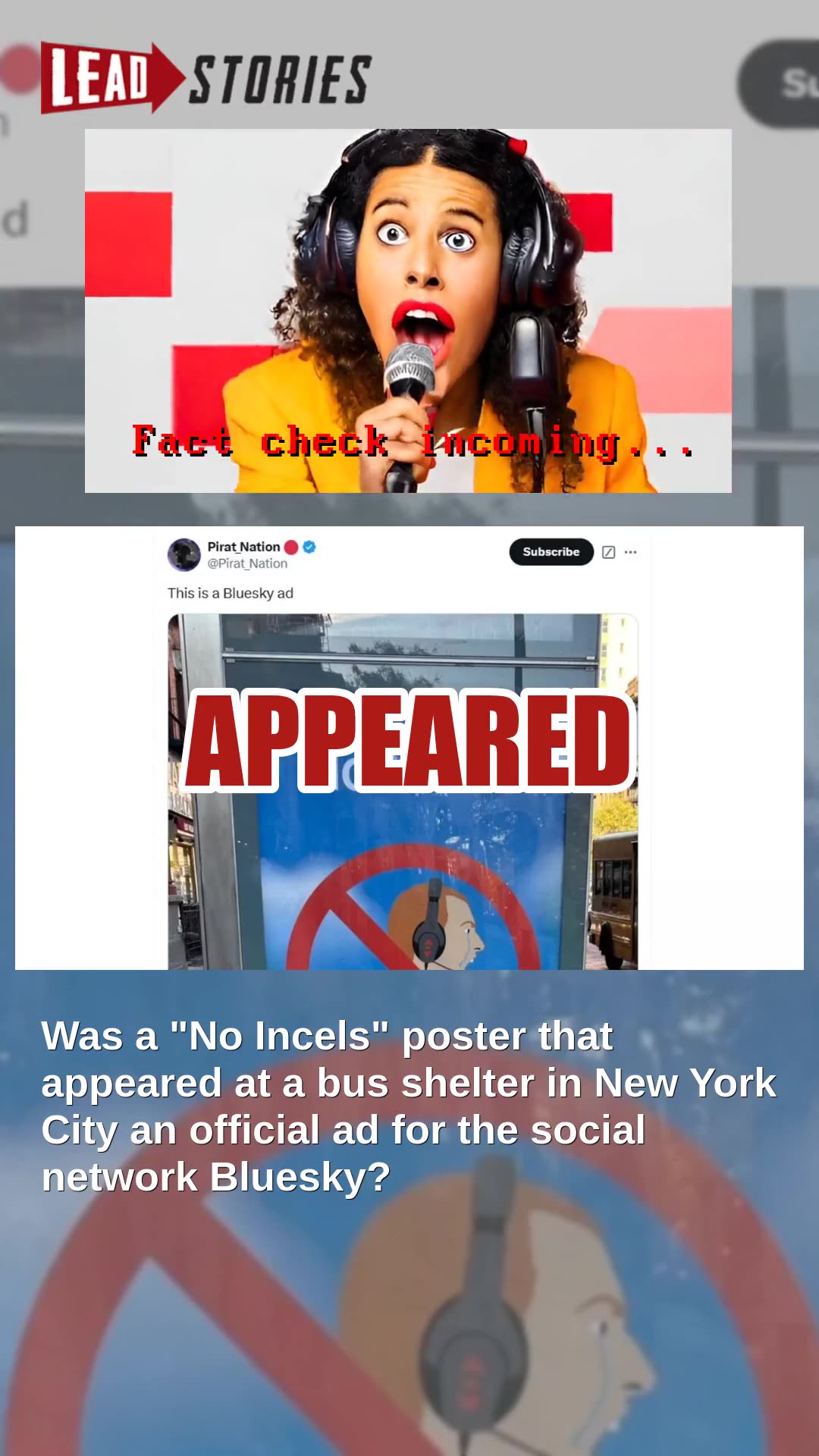 Fact Check: 'No Incels' Poster In New York City Bus Shelter Was NOT A ...