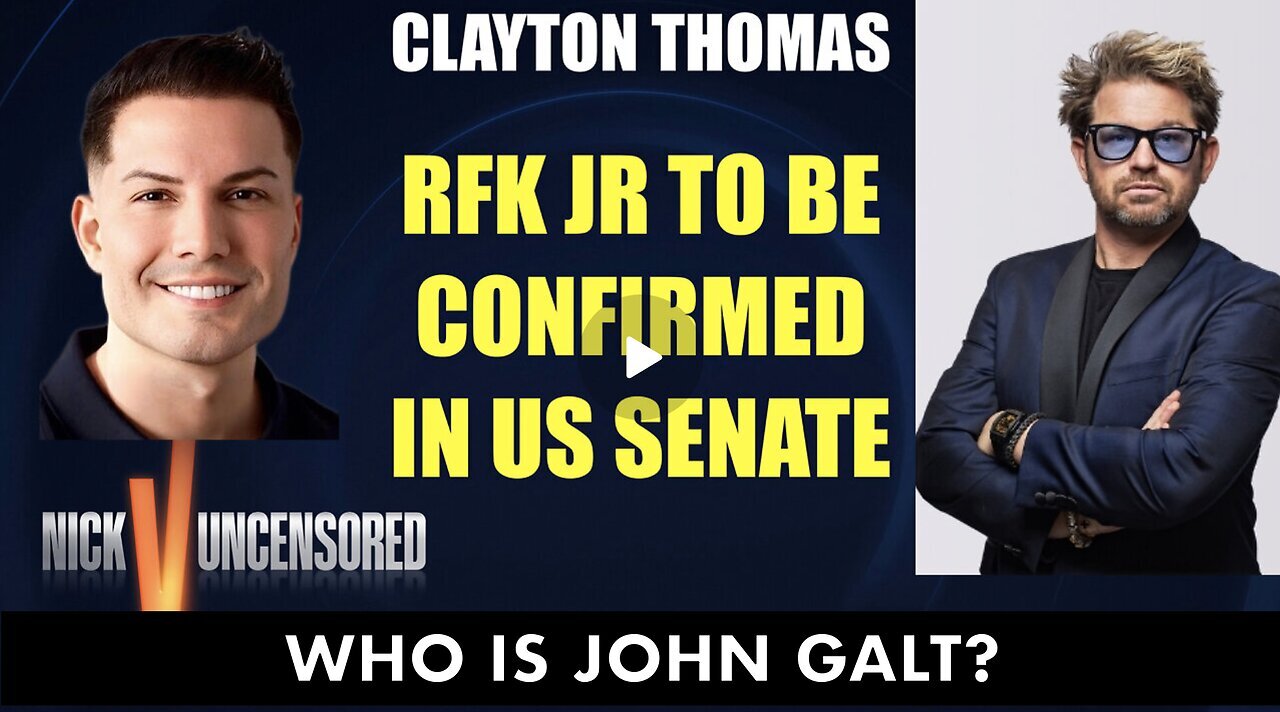 Clayton Thomas Discusses RFK Jr 2 B Confirmed N Senate W/ Nicholas ...