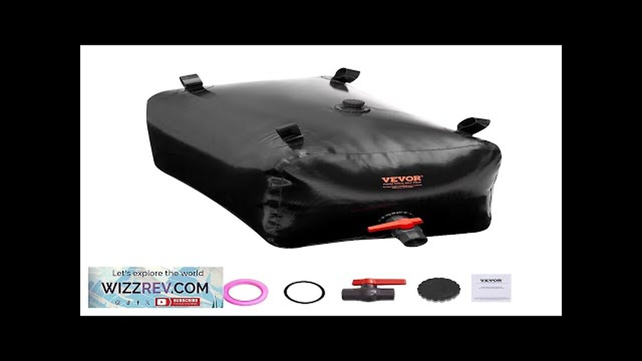 VEVOR Portable Water Storage Bladder 63.4 Gal PVC Collapsible Water ...