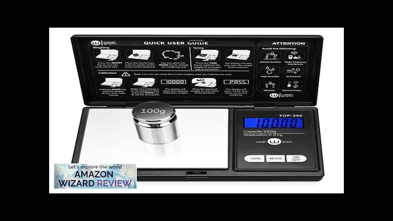 Gram Scale Mini Scale Digital Pocket Scale200g x 0.01gDigital Grams ...