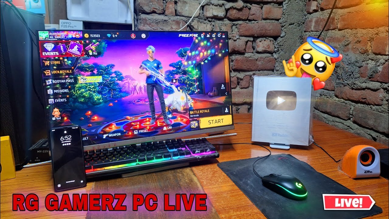 RG GAMERZ PC Live 👍Jaldi se Aa Jao Guys Live Aa Gaya Hu🔥 GARENA FREE ...