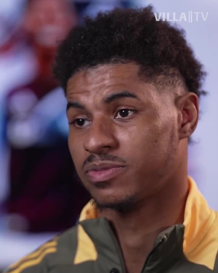 Watch Marcus Rashford first interview since joining the Villa 📺
