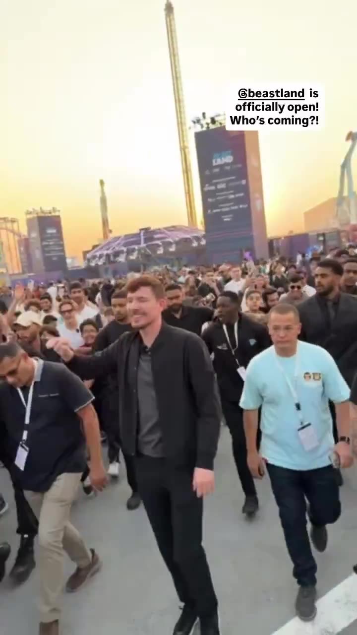 MrBeast’s just opened up his theme park “Beast Land” in Saudi Arabia