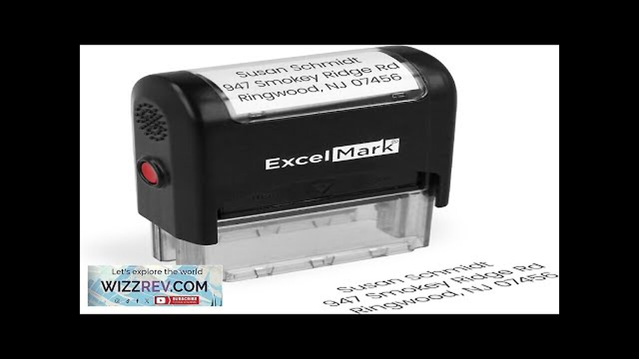 ExcelMark Custom Stamp – Clear & Crisp Impressions – Personalized Self ...