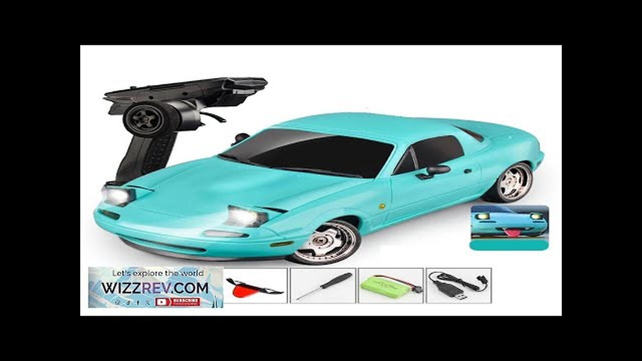 LDRC 1804 RTR 1/18 2.4G RWD RC Car Drift for Mazda MX-5 Review