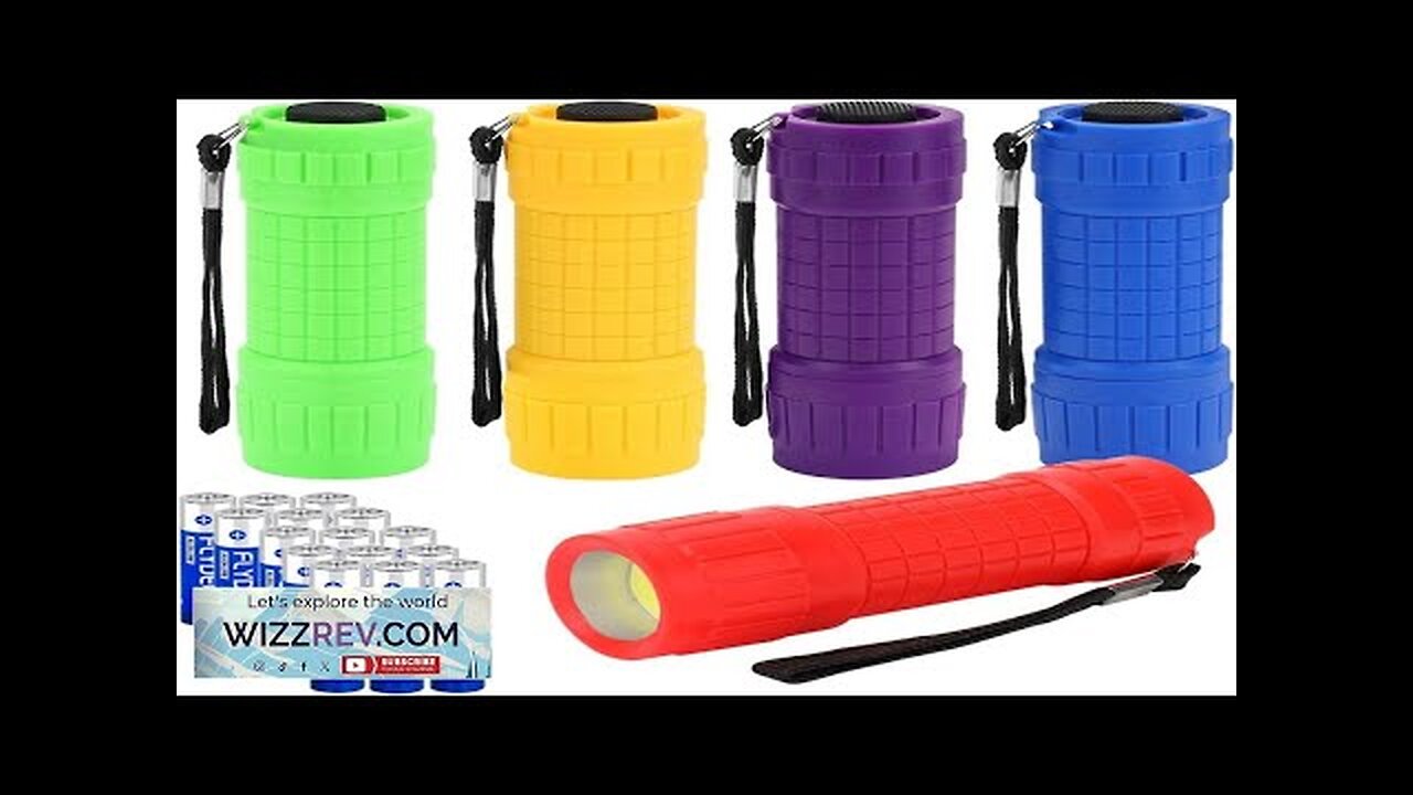 KunHe 5 Pack Plastic Small Mini LED Flashlight COB Flashlights for Kids ...