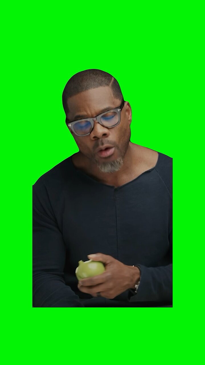 Kirk Franklin Eating Apple | Green Screen