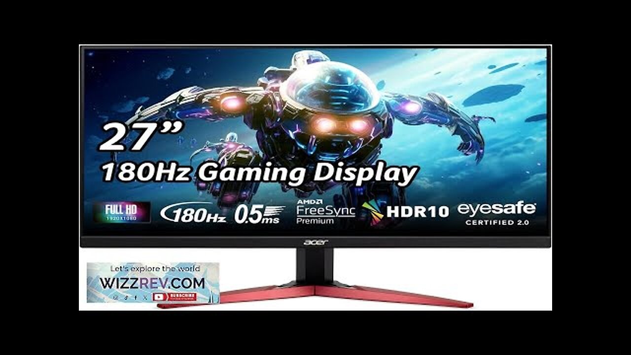 Acer Nitro 27" Full HD 1920 x 1080 PC Gaming IPS Monitor Review