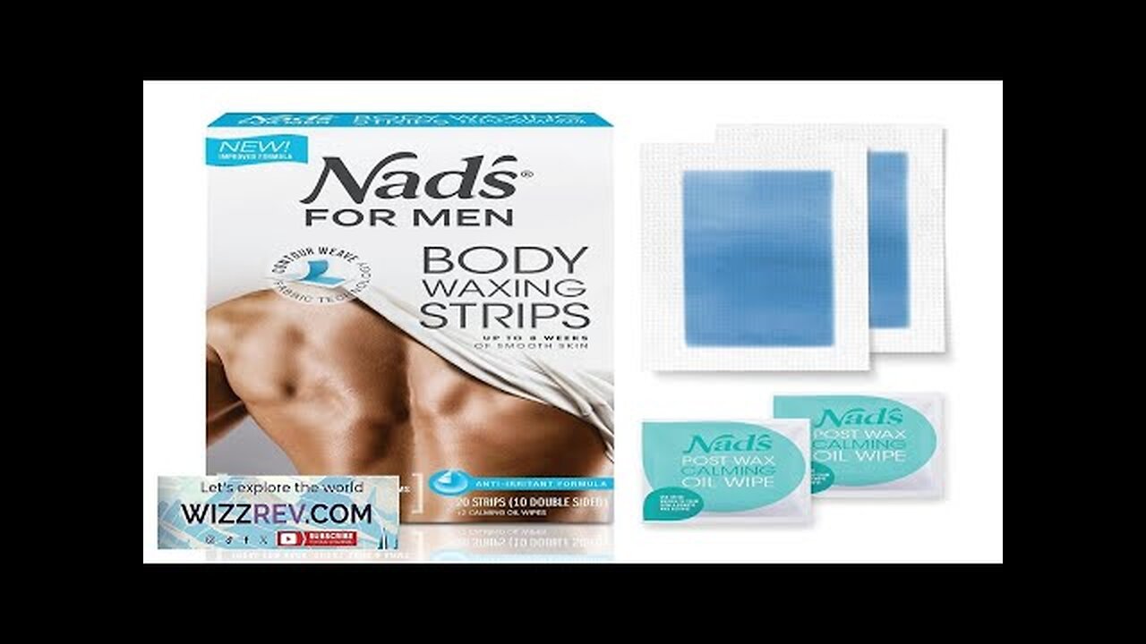 Nad's For Men Body Wax Strips Wax Hair Removal For Men Review