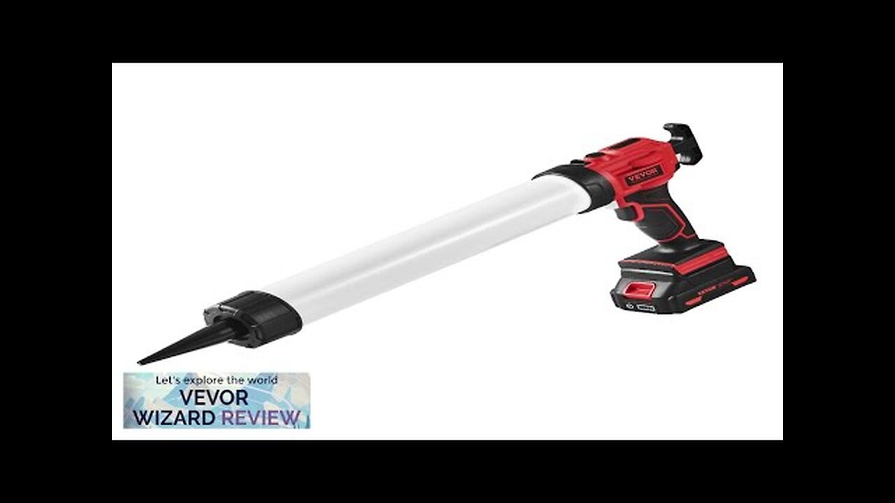 VEVOR Cordless Caulking Gun 20oz/600ml 20V Electric Sausage Caulking Gun with 4 Review