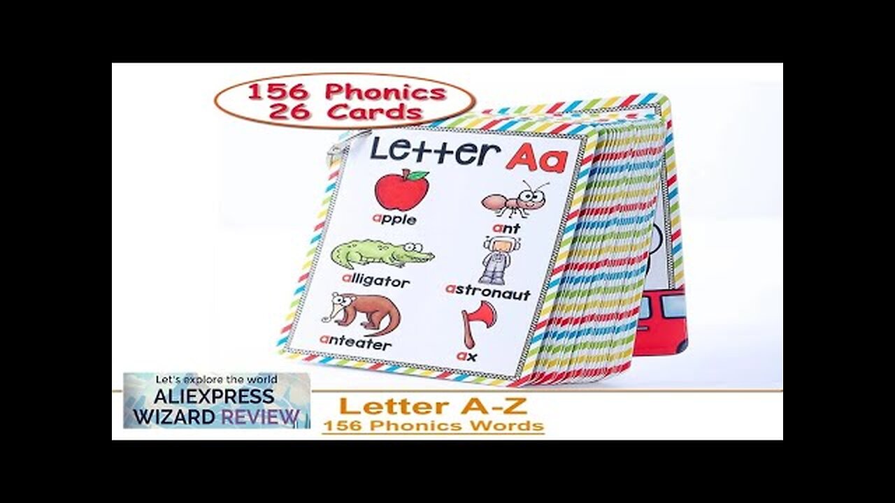 Montessori Alphabet Letters A-Z English Cards Phonics Words Early ...