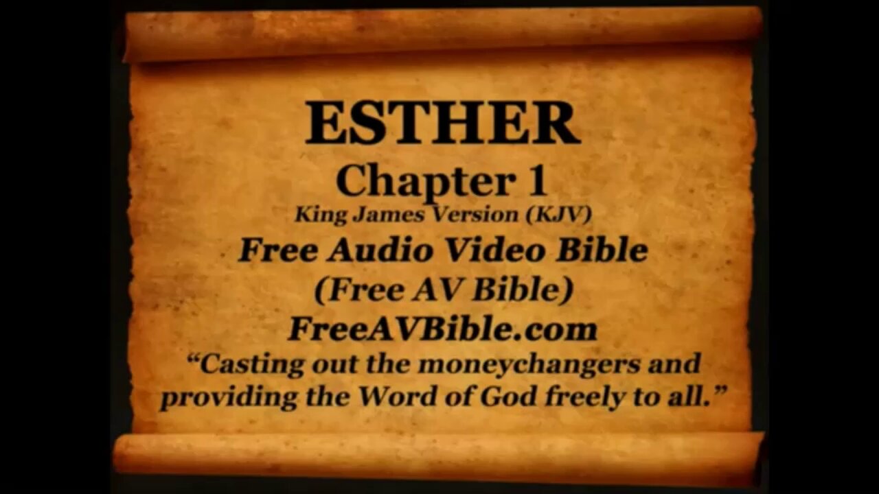 Esther KJV read along audio bible with piano worship music in the ...