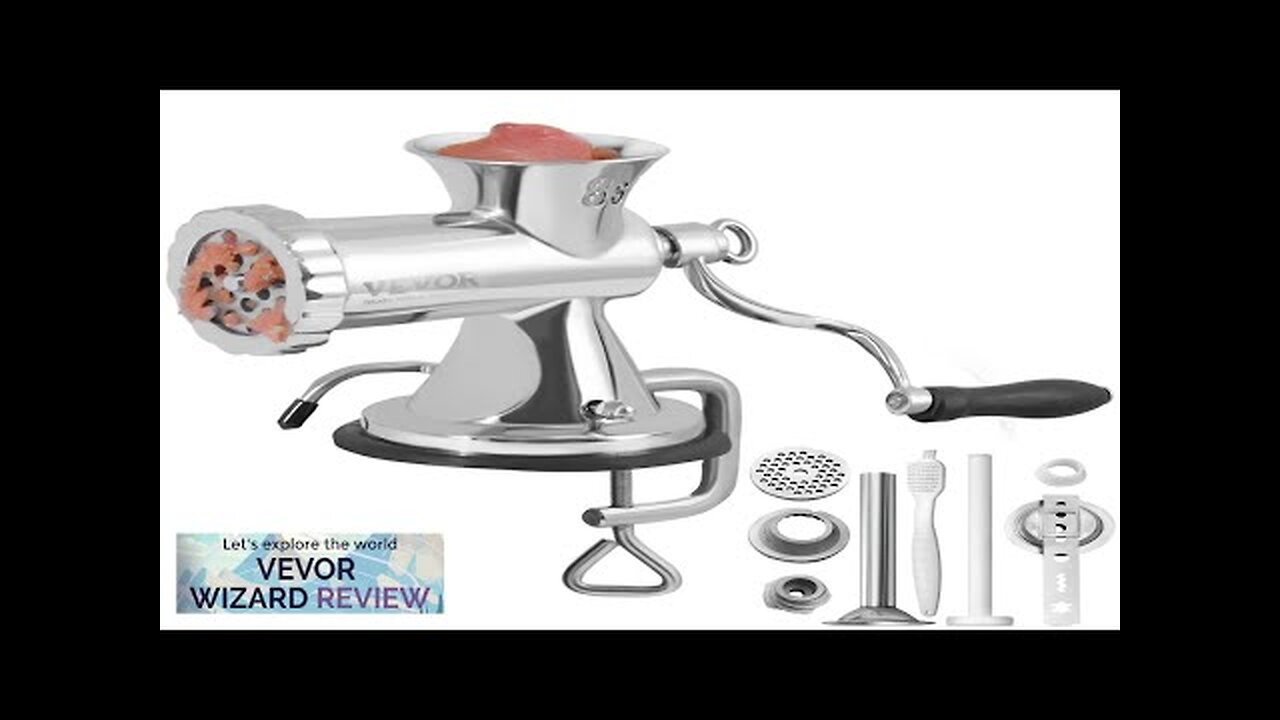 VEVOR Manual Meat Grinder 304 Stainless Steel Hand Meat Grinder with ...