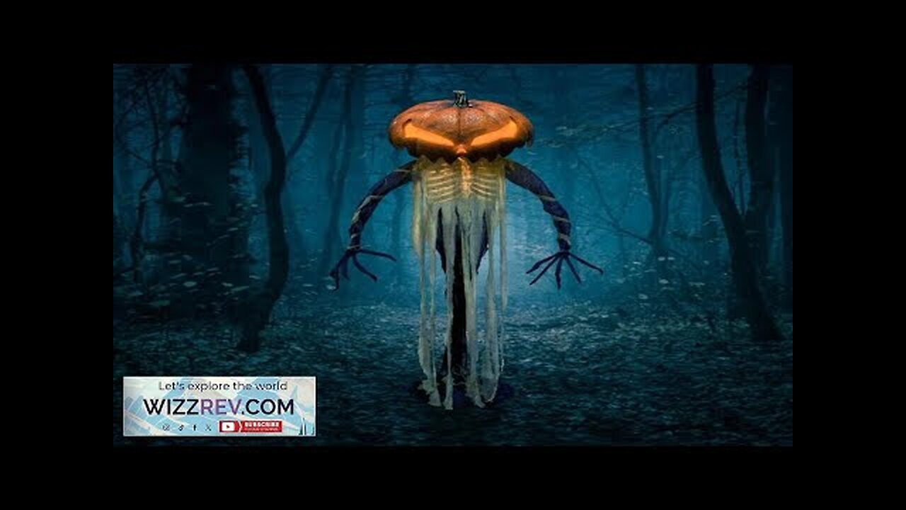 Halloween Decoration 108" Pumpkin Sound Activated Animatronic with ...
