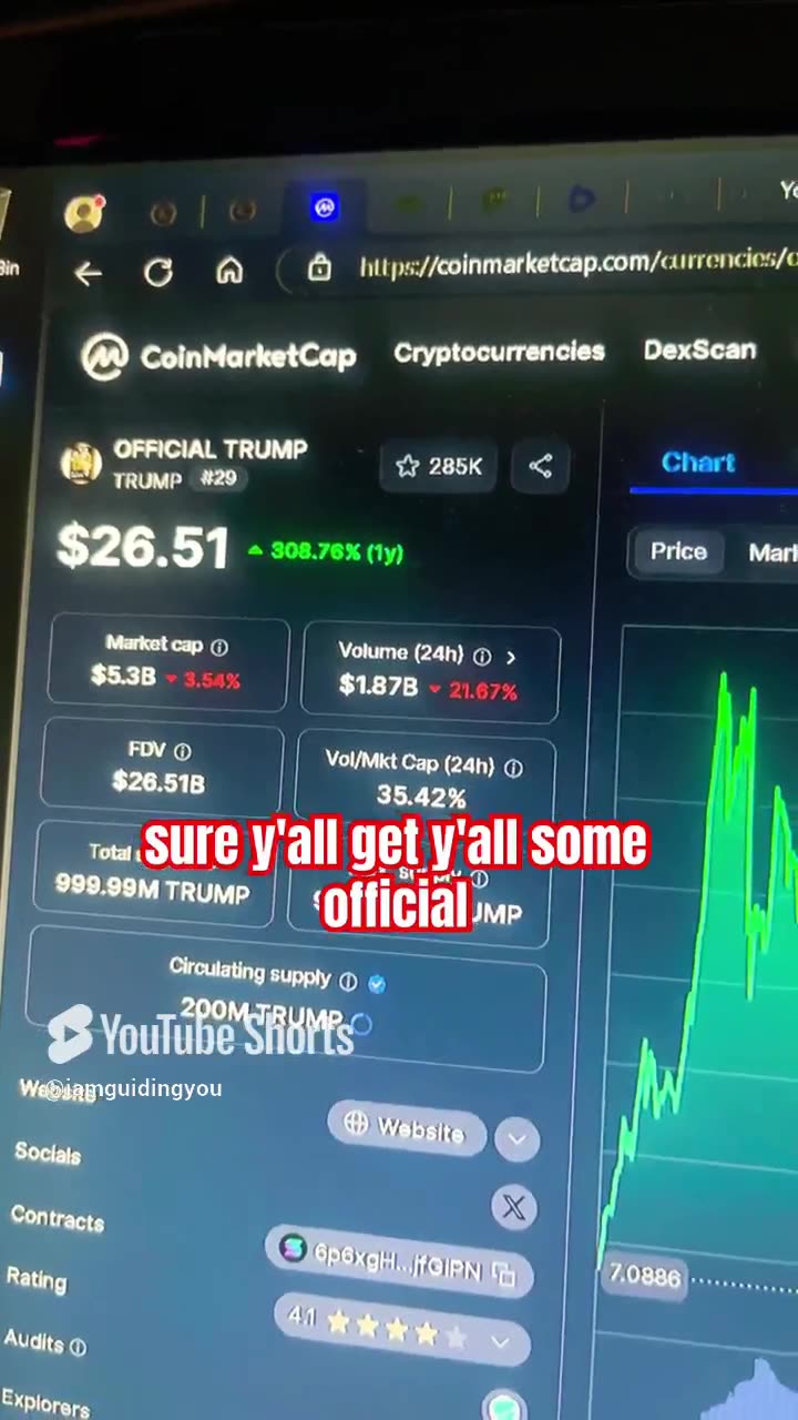 official trump coin crypto currency #fyp