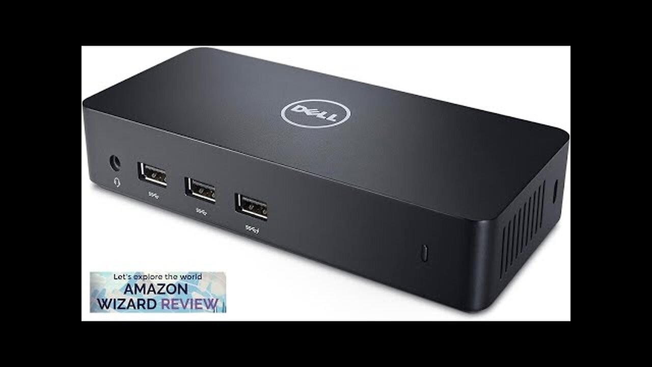 Dell USB 3.0 Ultra HD/4K Triple Display Docking Station (D3100) Black ...