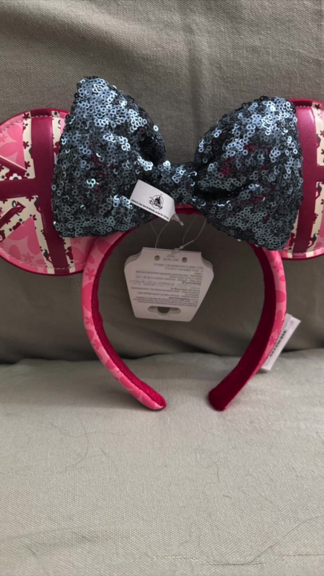 Walt Disney World Epcot UK Pavilion Minnie Mouse Ears Headband #shorts