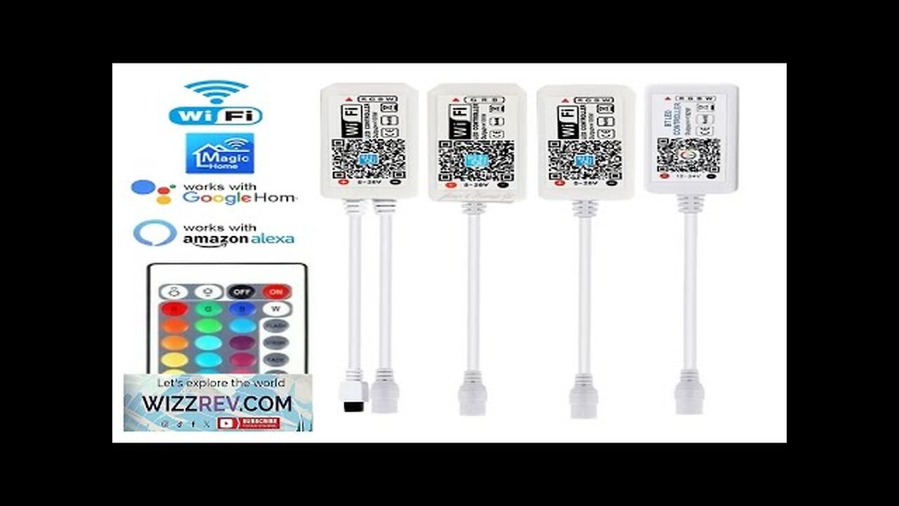 12V 24V LED Strip WIFI RGB RGBW Controller Android IOS APP Bluetooth ...